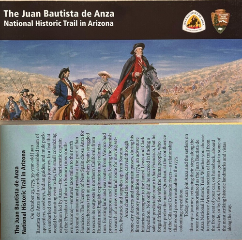 JUAN BAUTISTA de ANZA TRAIL Arizona NATIONAL PARK SERVICE UNIGRID ...
