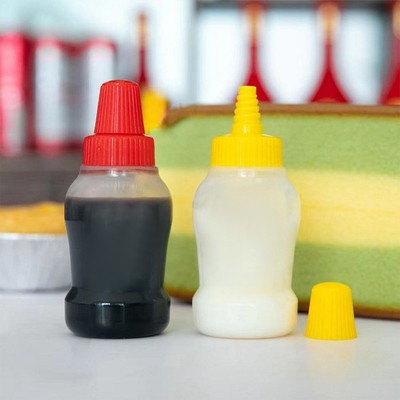 2/4Pcs Mini Seasoning Sauce Bottle Portable Tomato Ketchup Bottle Salad ...