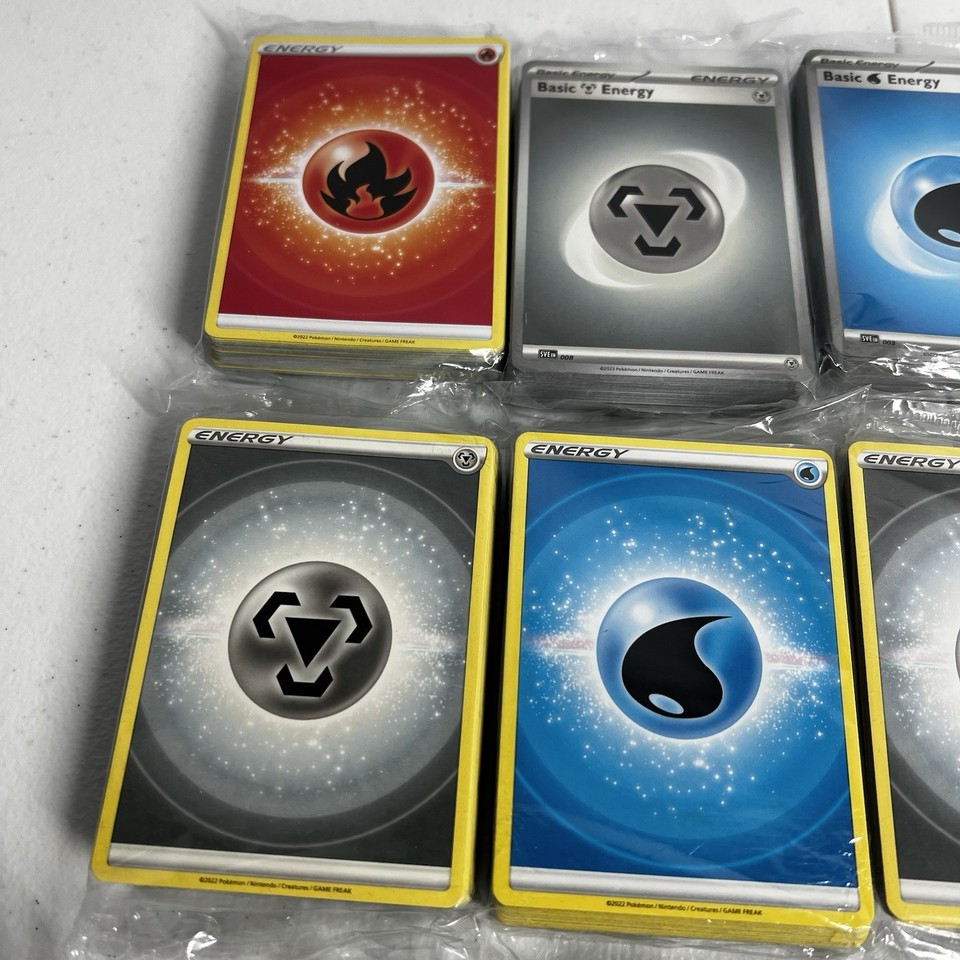 Pokémon Energy Card Lot – Basic Energy Types – 14 Sealed Packs – Bulk ...