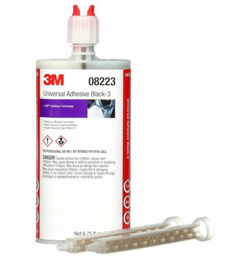 3M 08223 Universal Adhesive 8223 Black Metal Plastic Glass Glue Bonding ...
