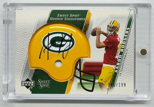 2005 UD Sweet Spot Aaron Rodgers Sweet Spot Rookie Singatures Auto RC ...