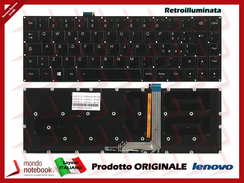 Tastiera Notebook Lenovo Yoga 3 PRO 1370 Retroilluminata - Layout ...
