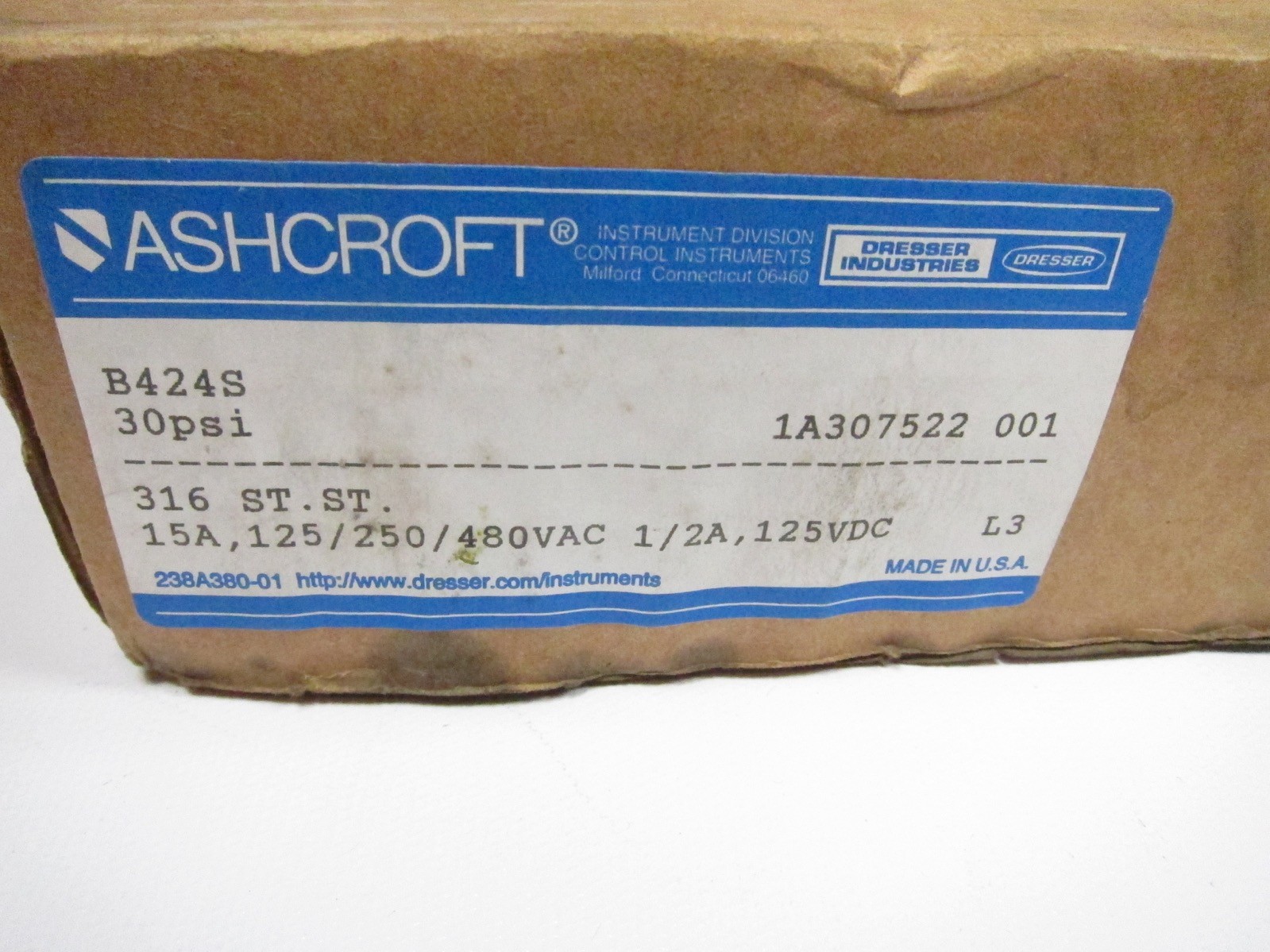 Ashcroft B424S XFM B424sxfm Pressure Switch for sale online | eBay