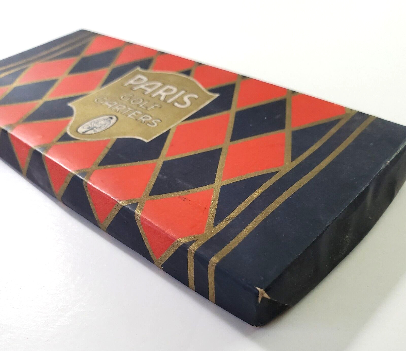 1920's Paris Golf Garters for Men Empty Box Only - Gem