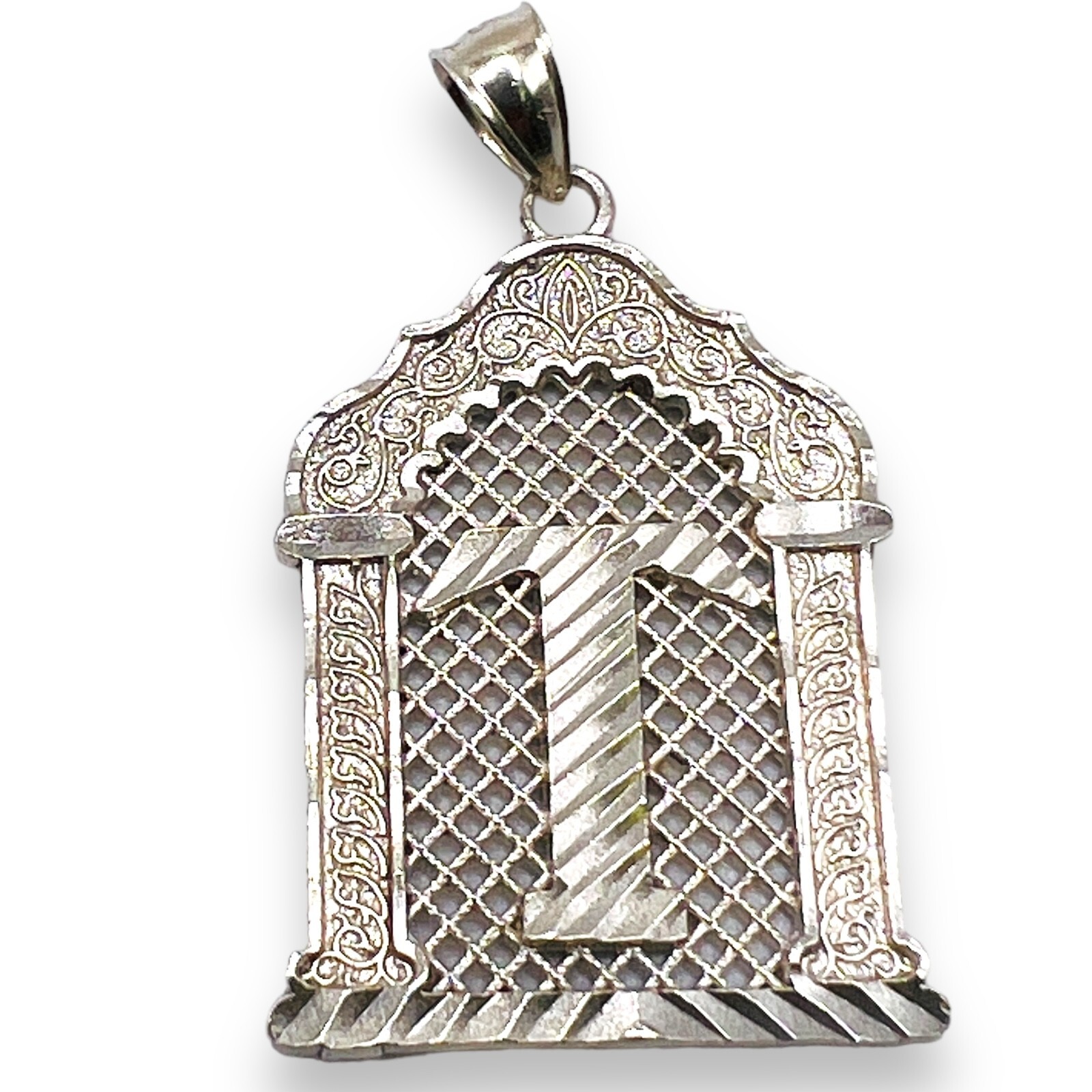 925 Sterling Silver Letter T Alphabet Initial Pendant… - Gem