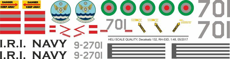 Decal 132 Sikorsky CH-53 / RH-53D Iran Navy | eBay