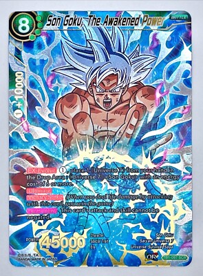 Dragon Ball Super Card - Son Goku, The Awakened Power TB1-097 SCR ...