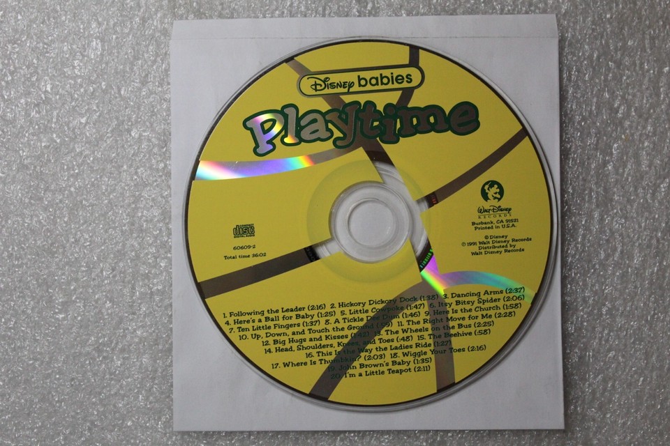 Disney Babies Playtime CD Pop Children's Nursery Rhymes, Novelty ...