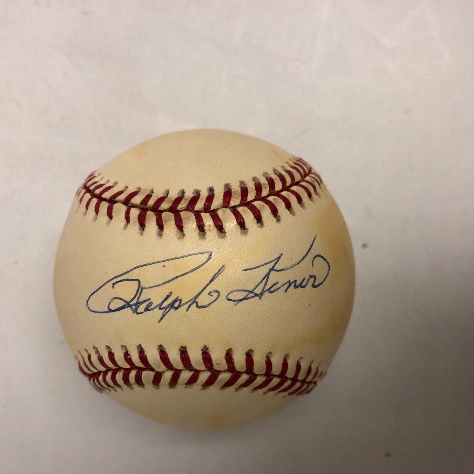 RALPH KINER HAND SIGNED AUTOGRAPHED ONL BASEBALL Pirates, Cubs! HOF'er ...