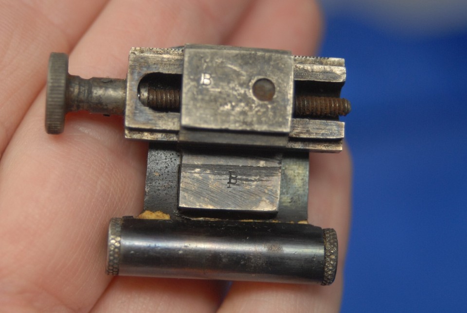 Original Sharps Rifle Front Sight Wind Gauge Spirit Level Antique ...