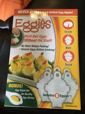 As seen on TV Original EGGIES Hard Boiled Eggs Without The Shell 6 ...