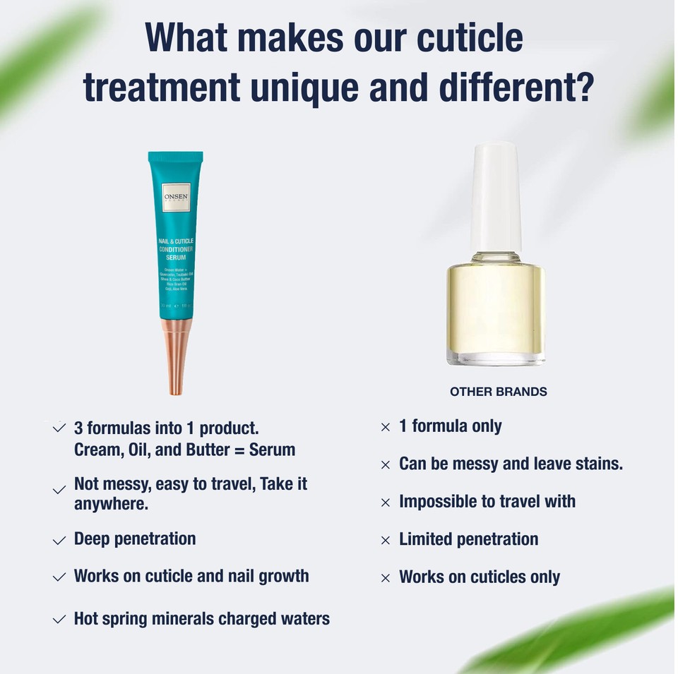 Onsen Secret Japanese Cuticle Cream Conditioner, Nail Cuticle Oil Sooth ...