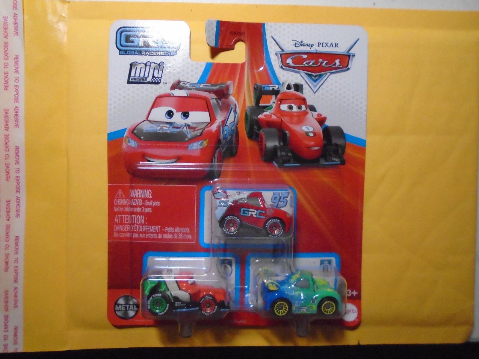 DISNEY PIXAR CARS, MINI RACERS, DIECAST ( FLASH MCQUEEN, BERNOULLI ...