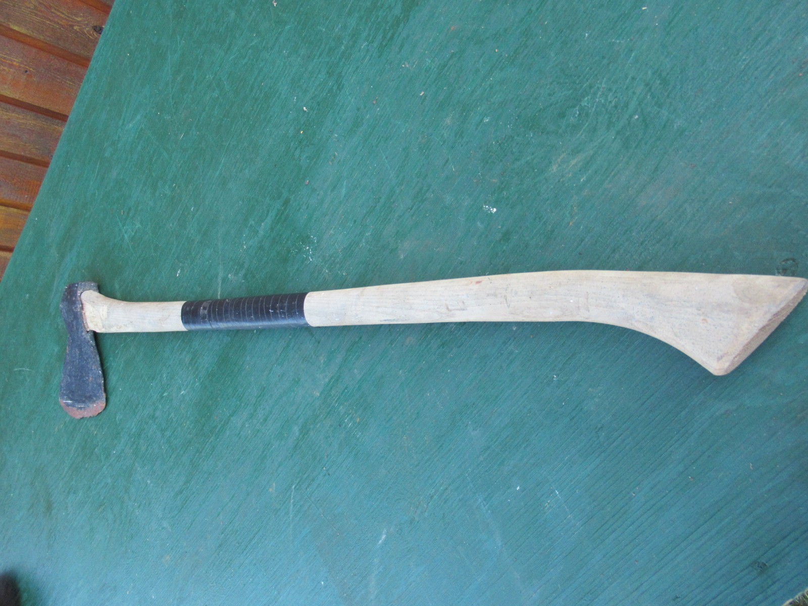 ANTIQUE Broad Axe 6+" Head Made by Blacksmith with 40" Wooden Handle ...