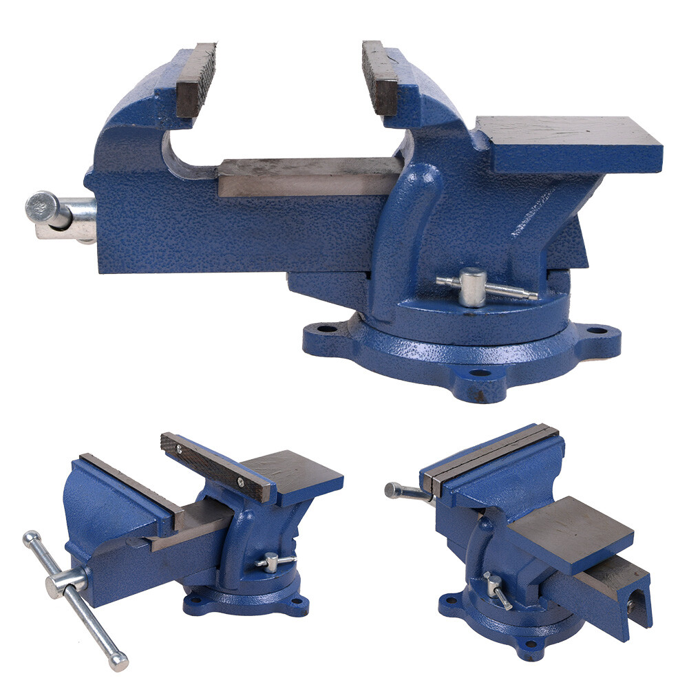 6" Heavy Duty Engineer Vice Vise Swivel Base Workshop Clamp Jaw Work ...