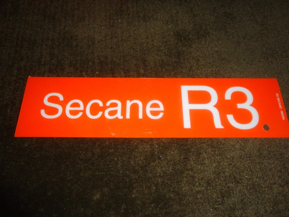 SEPTA Philadelphia R-3 SECANE/MEDIA Railroad Subway Retired Sign USED ...