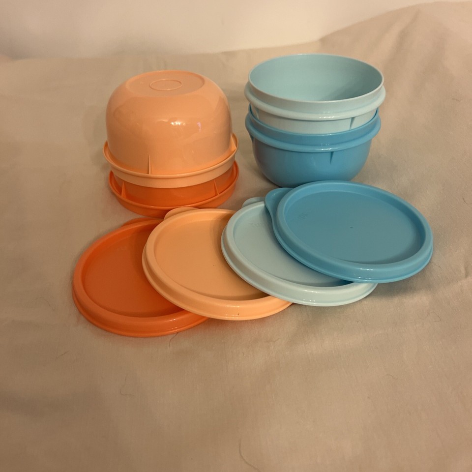 NEW Tupperware Ideal Little Bowls Set 4 Lit'l Snack Cup Little Kids ...