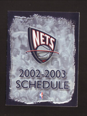 New Jersey Nets 2002-03 Pocket Schedule Mobil | eBay