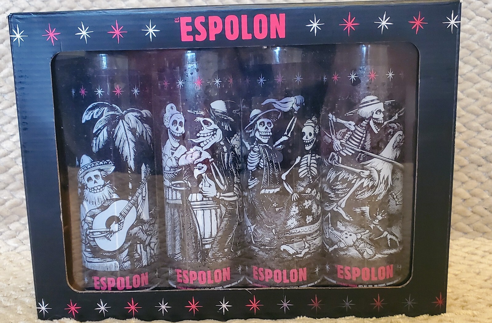 RARE Black Espolon Dia De Los Muertos Candles w/ Box; Day Of The Dead ...