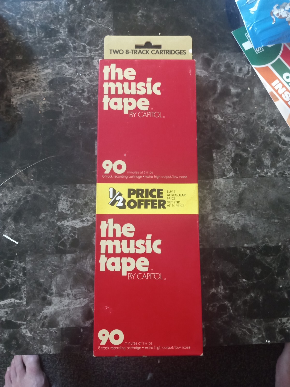 Set of 2 8 Track Blank Recording Tapes By Capital. Original Box Never ...