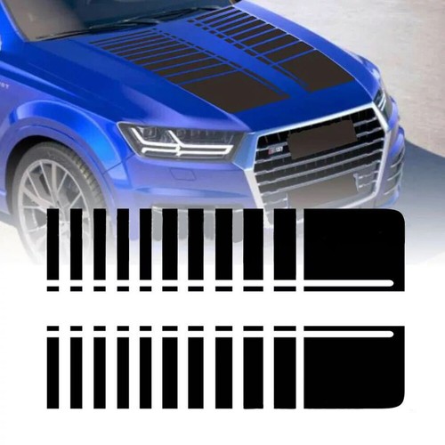 1Set Vinyl Black Stripe Decal Graphic Sticker For Body Hood Car Truck ...