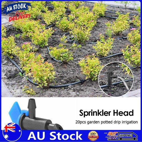 AU 20pcs Drop Head Irrigation Water Dropper Kit for Plant Emitters ...