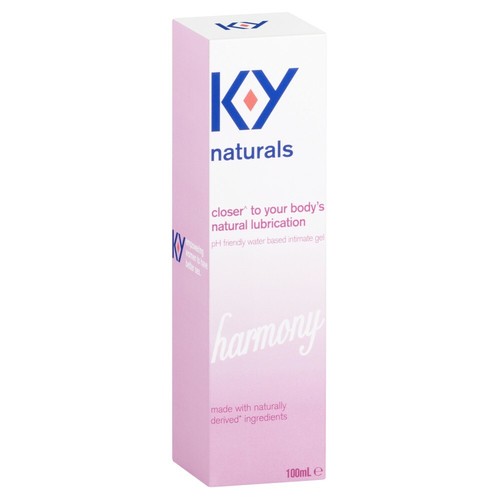 KY Naturals Harmony Intimate Gel 100mL Natural Lubrication Lube Durex ...