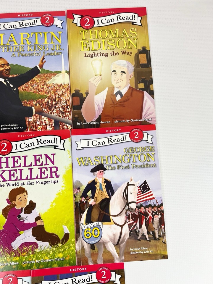 Lot Of 8 AMERICAN HISTORY Readers Step into Reading I CAN READ Level 2 ...