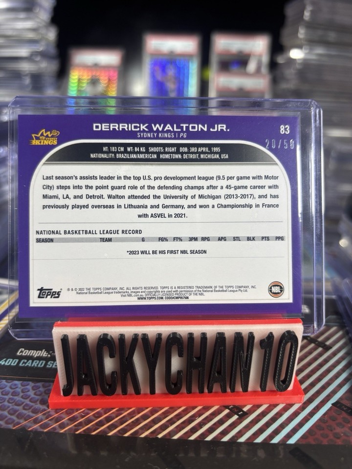 2022-23 Topps NBL National BBall League - Derrick Walton Jr. #83 Gold ...