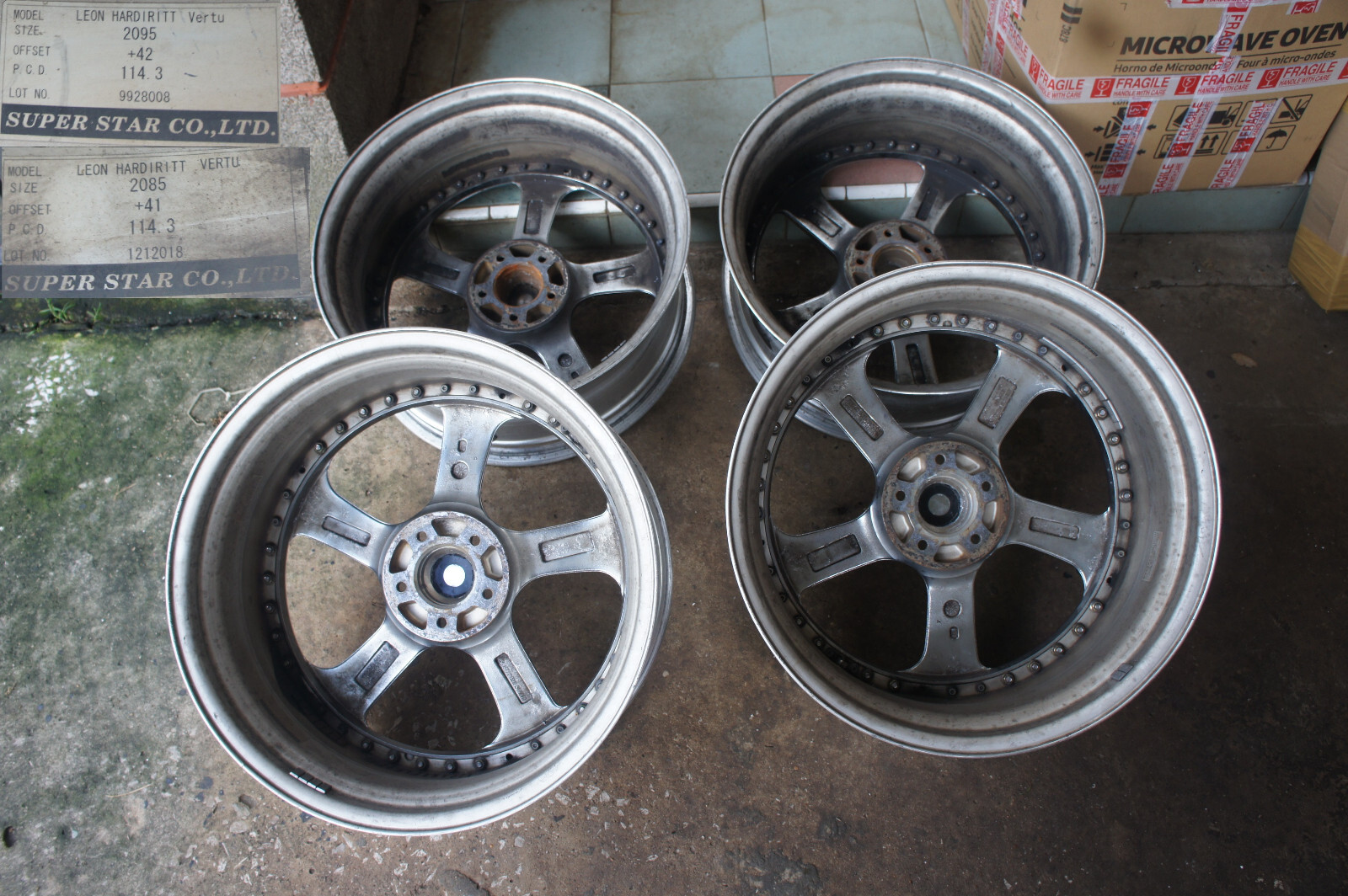 20" JDM Leon Hardiritt Vertu Wheels Super Star for GS400 GS350 LS460 ...