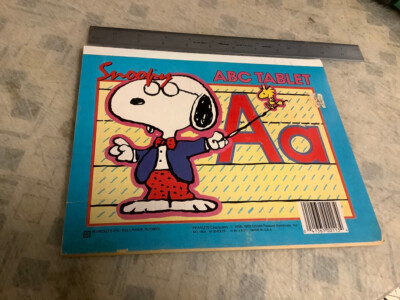 vintage SNOOPY ABC TABLET, UNUSED | eBay