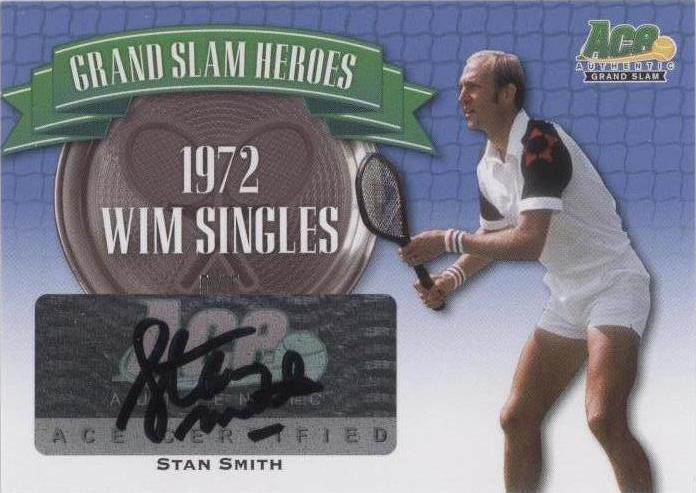 2013 Ace Authentic Grand Slam - Grand Slam Heroes Stan Smith #GSH-SS1 ...