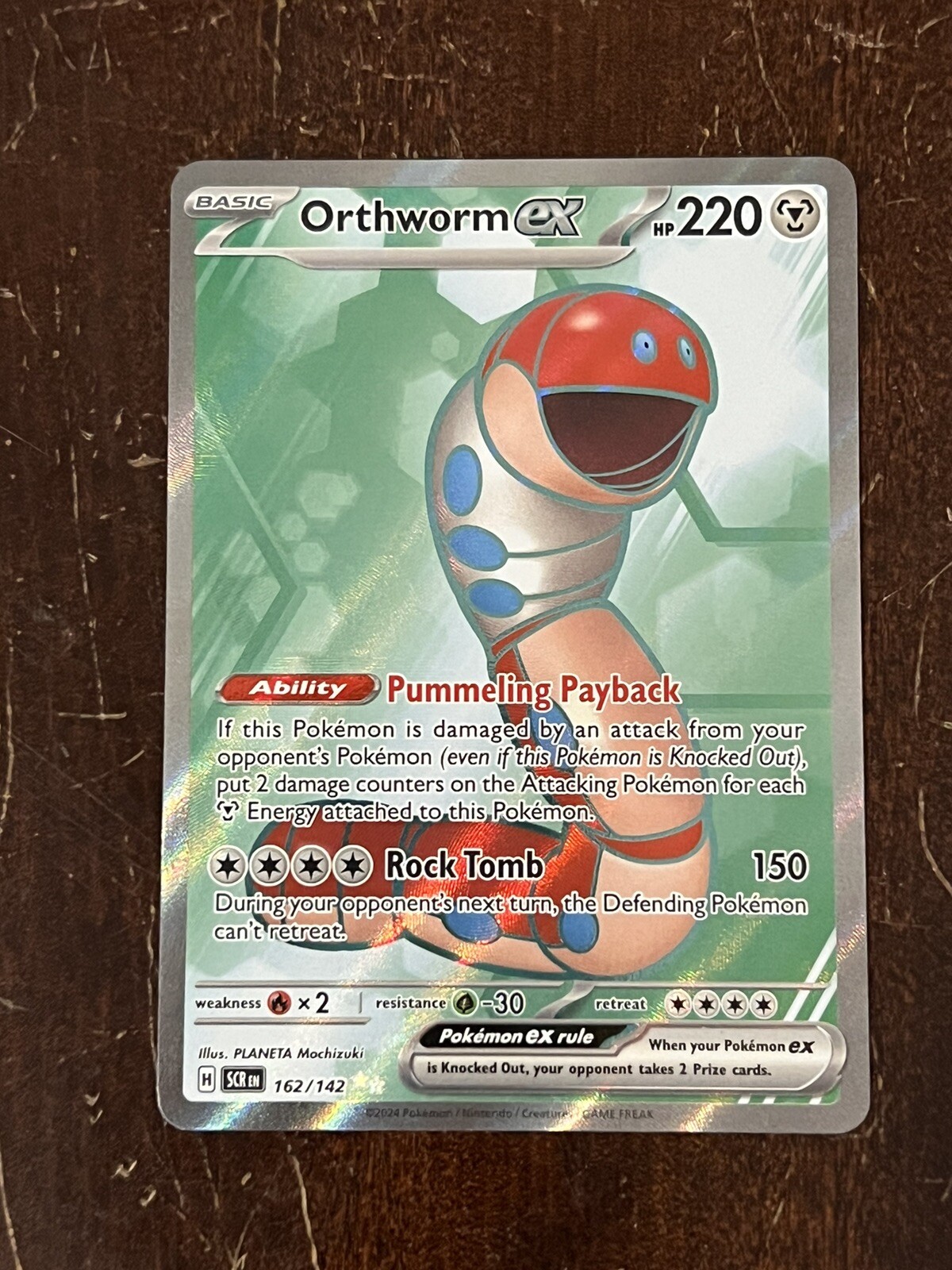 Orthworm EX 162/142 • Stellar Crown Pokémon Card • Full Art • NM/M | eBay