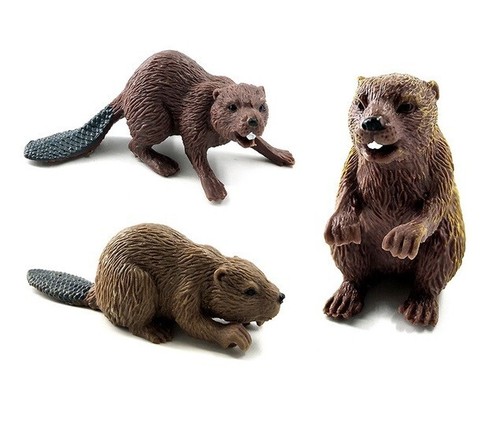 3pcs Beaver Animal Toy PVC Action Figure Kids Toys Party Gifts | eBay