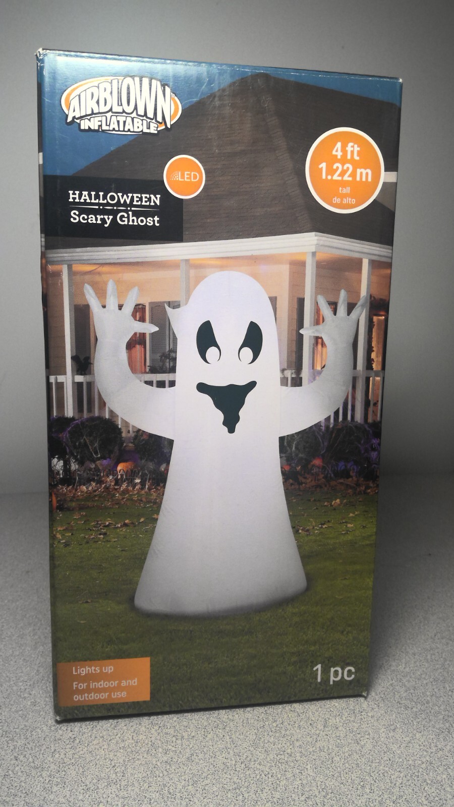 NEW Gemmy Halloween Scary Ghost Airblown Inflatable 4 ft Lights Up | eBay