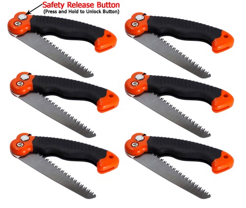 6 Compact Folding Saw Camping Survival Pruning Garden Pocket Outdoor ...