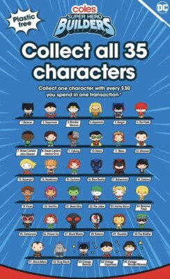 Coles DC Super Hero Builders Collectables/Figures - Choose your Own ...