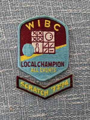 WIBC Womens International Bowling Club Scratch '73-'74 All Events Patch ...