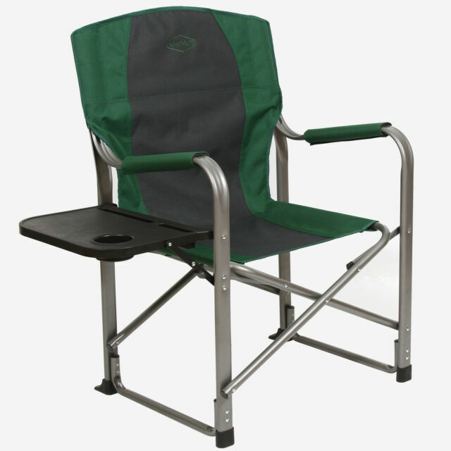 Kamp-Rite KAMPCC103 Director's Outdoor Camping Folding Chair with Side ...