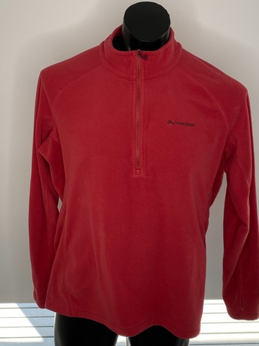 Macpac Polartec Women's Size 22 Red Pullover Jacket Quarter Zip Long ...