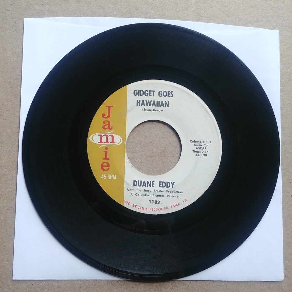 DUANE EDDY Theme From Dixie 45 7" POP ROCK Record Vinyl Jamie Records ...