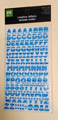 Letters Stickers Brand New in Package Unopened sticko vellum scrapbook ...