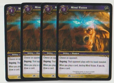 Mind Vision x4 #75 / Dark Portal ENG Warcraft TCG | eBay