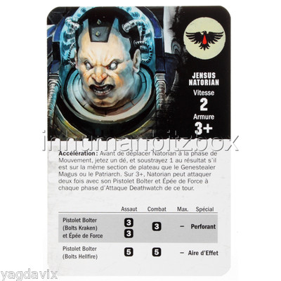 DO42 CARTE JENSUS NATORIAN (FR) DEATHWATCH OVERKILL WARHAMMER BITZ W40K ...