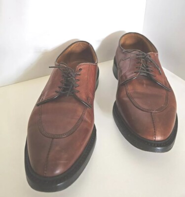 Allen Edmonds Walton Dress Shoes Sz 9.5 D Coffee Brown Leather Split ...
