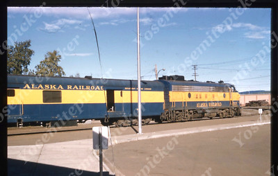 sl09 Original Slide 1961 glass slide Alaska Railroad # 512 train 028a ...