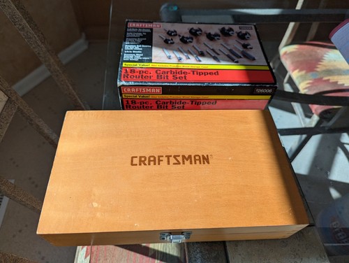 CRAFTSMAN 16 PC. CARBIDE-TIPPED ROUTER BIT SET NO. 926006! Used | eBay