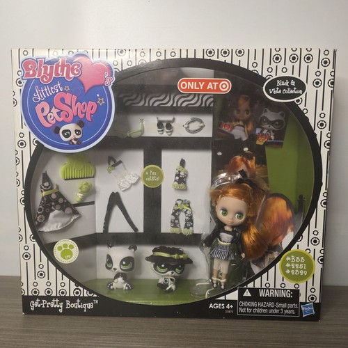 LPS NEW Littlest Pet Shop Black & White Set B33 Blythe 2251 Raccon 2329 ...