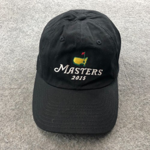 Masters Hat Cap Black Spell Out Embroidered Logo Golf Golfing 2015 | eBay