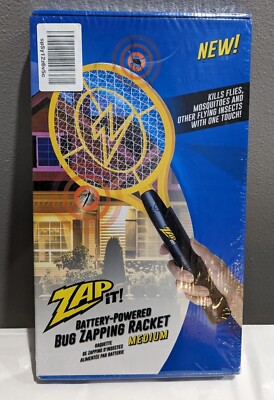 Zap It Bug Zapper Fly Zapper Racket Electric Fly Swatter Medium | eBay
